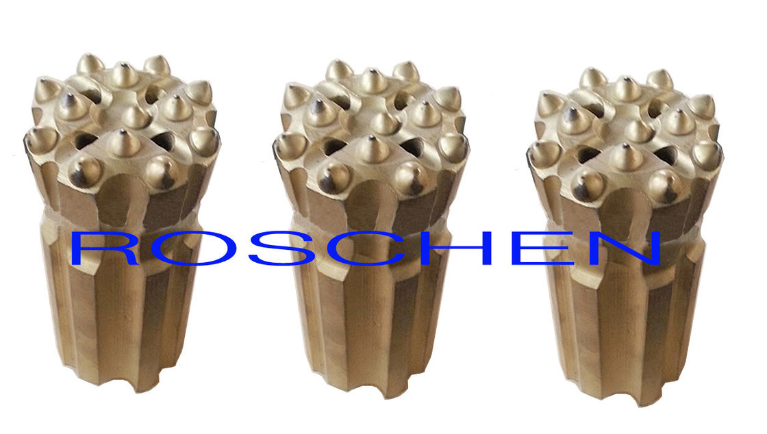 Alloy Steel Bar Top Hammer Drilling T51 102mm Thread Retrac Ballistic Bits