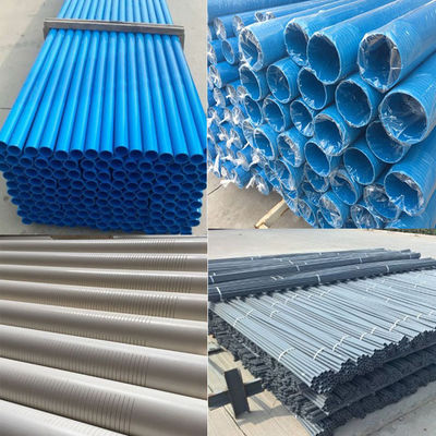 Water Well Casing PVC U Wall Pipe / Water Filter Screen Pipe System ...